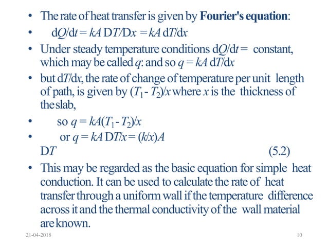 Heat Transfer And Conductivity - Applied mechanics | PPT