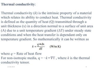 Heat Transfer And Conductivity - Applied mechanics | PPT