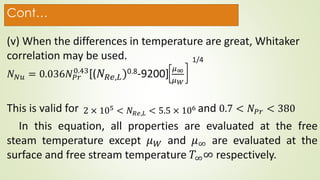 Heat transfer by forced convection in turbulent flow | PPTX