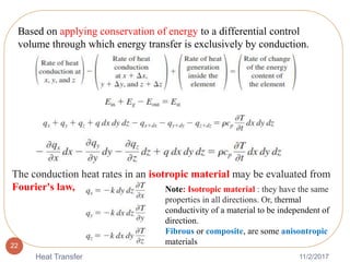 Conservation Of Energy Equation Heat Transfer
