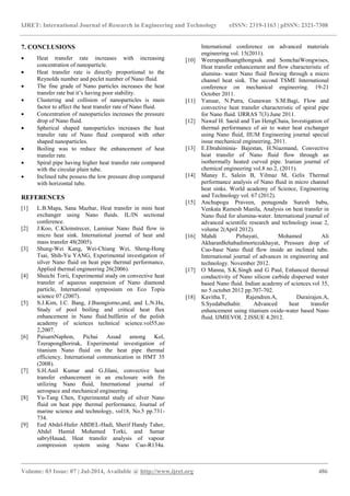 Heat transfer enhancement of nano fluids –a review | PDF