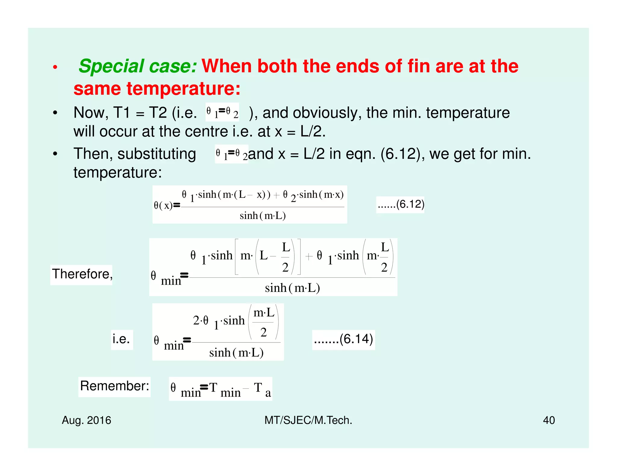 Heat transfer from extended surfaces (or fins) | PDF