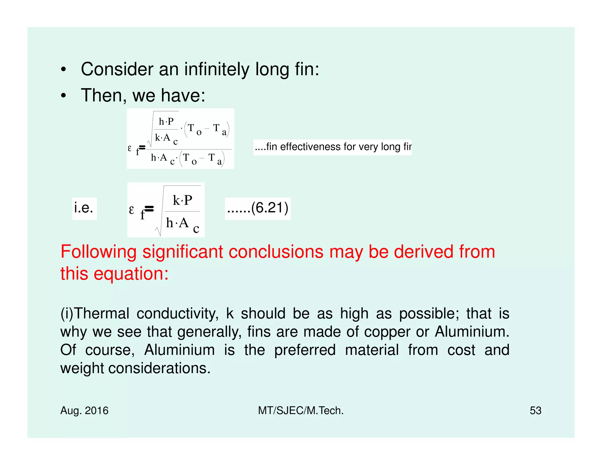 Heat transfer from extended surfaces (or fins) | PDF