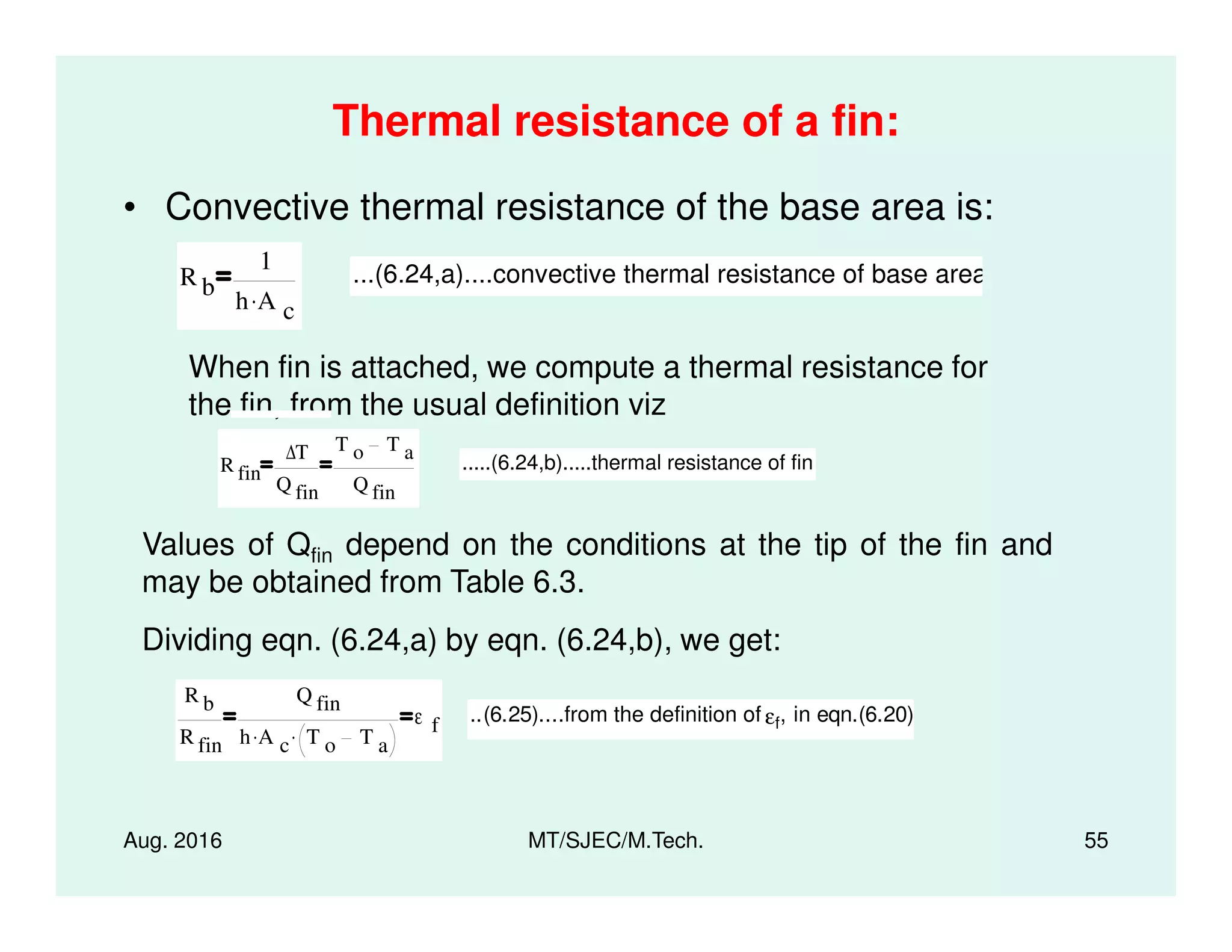 Heat transfer from extended surfaces (or fins) | PDF