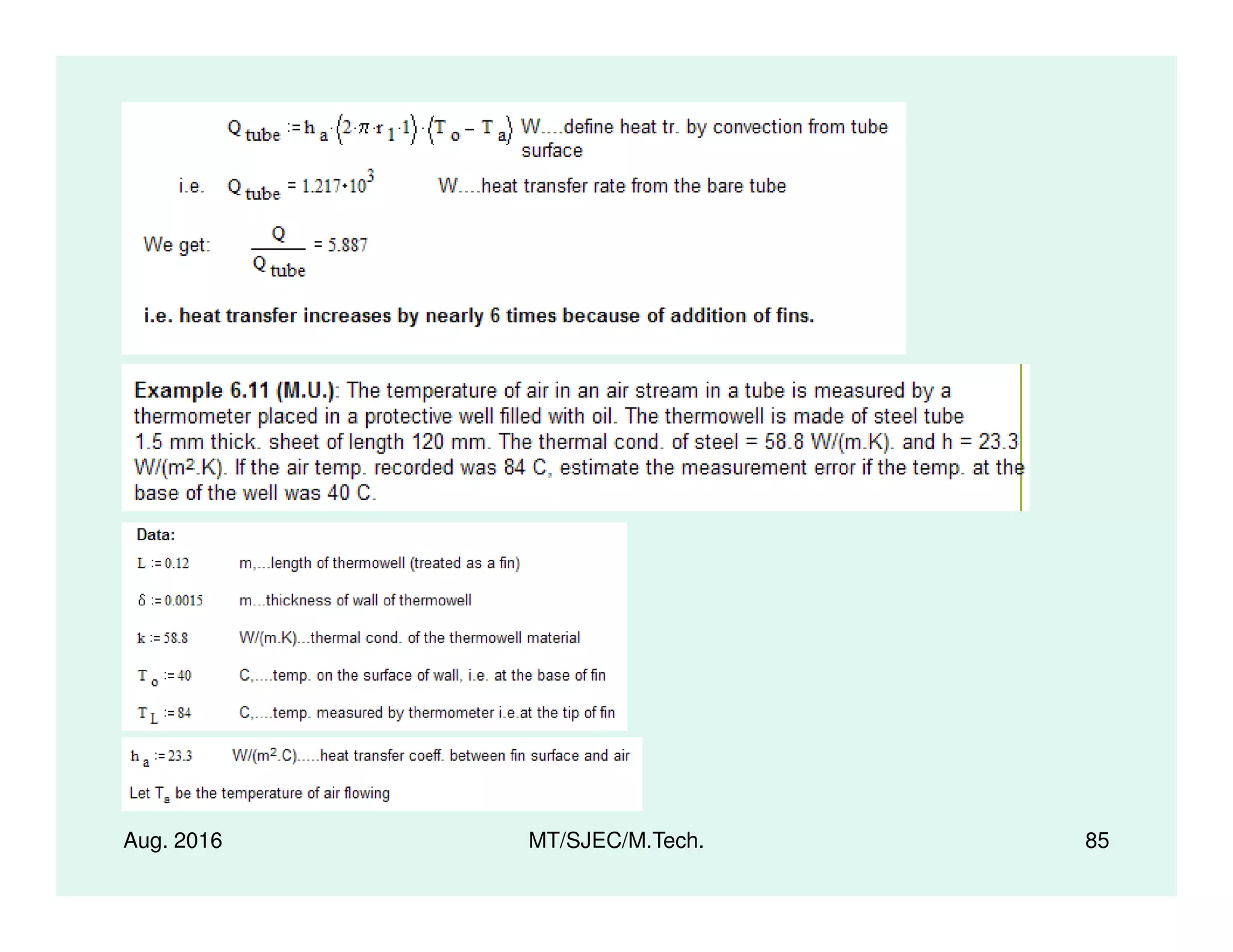 Heat transfer from extended surfaces (or fins) | PDF