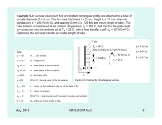 Heat transfer from extended surfaces (or fins) | PDF