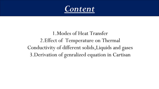 Heat transfer fundamentals | PPT