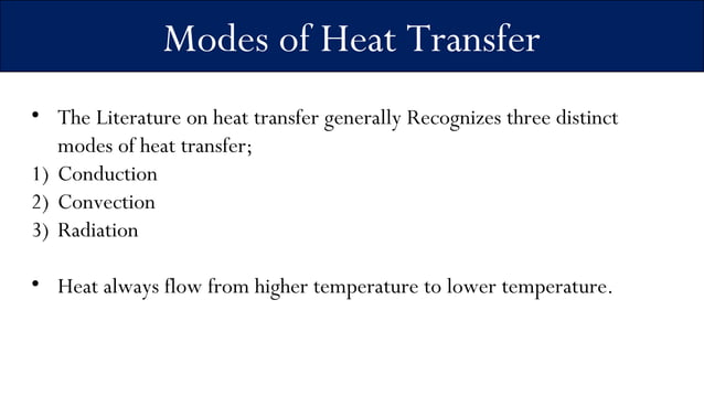 Heat transfer fundamentals | PPT