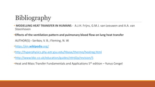 Heat transfer in human body | PPTX