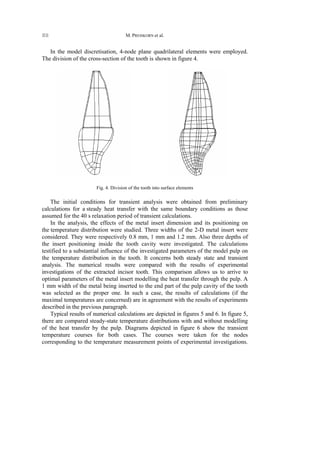 Heat transfer in human tooth | PDF