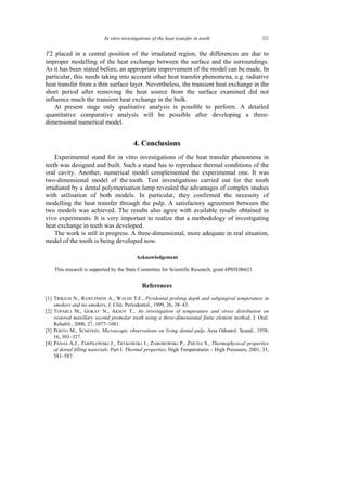 Heat transfer in human tooth | PDF