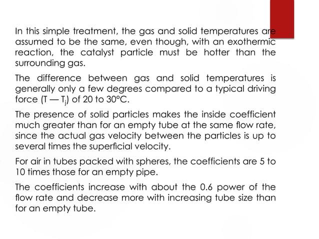 Heat transfer in packed bed | PPTX