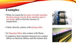 Heat transfer in textile presentation | PPTX