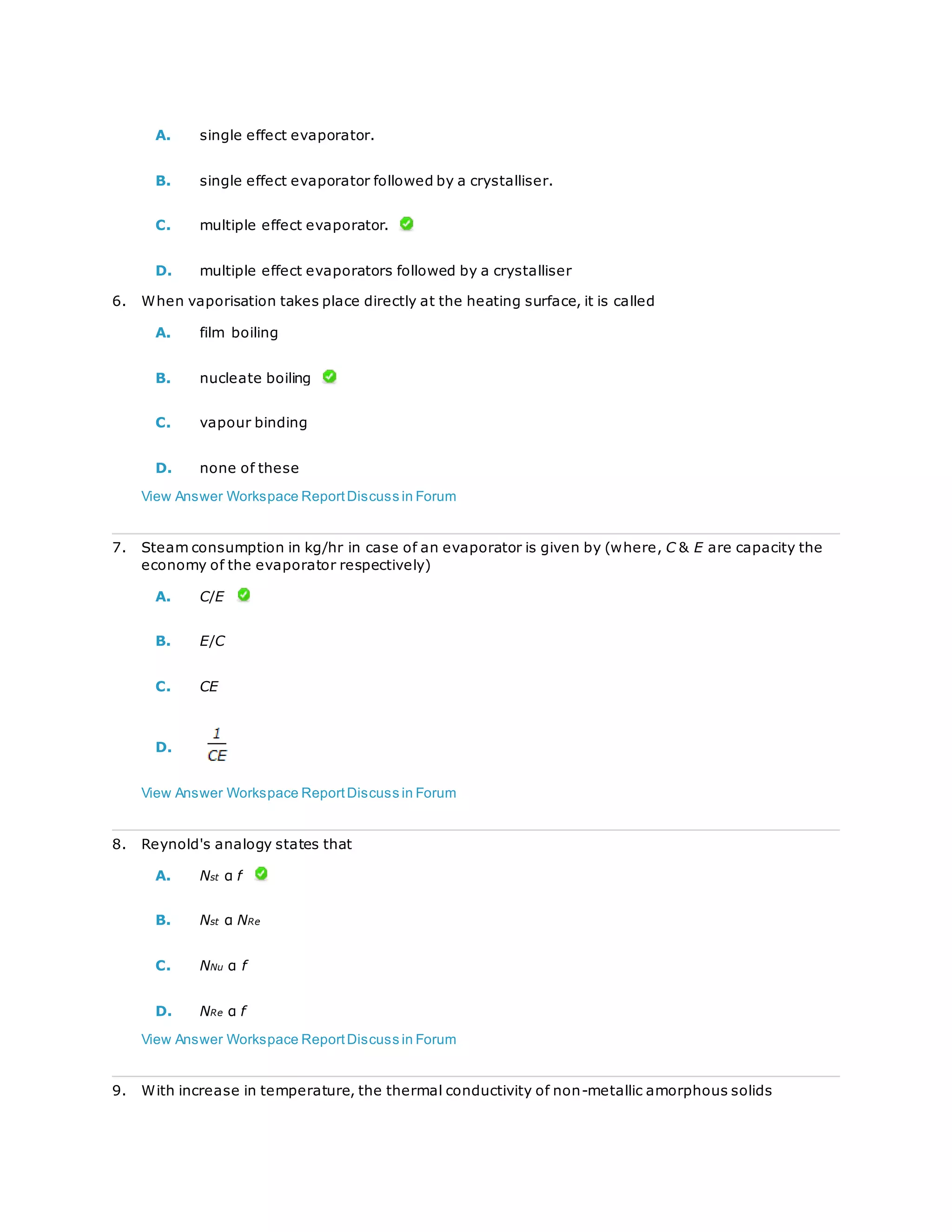 Heat transfer questions | DOCX