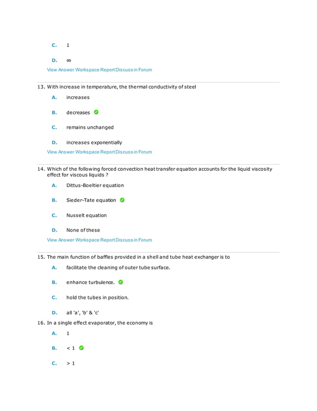 Heat transfer questions | DOCX | Chemistry | Science