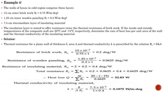 Heat transfer through Wall and composite wall.pptx | Physics | Science