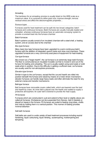 Heat treating | DOCX | Chemistry | Science