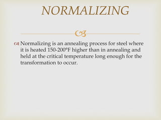 Heat treating metal working | PPT