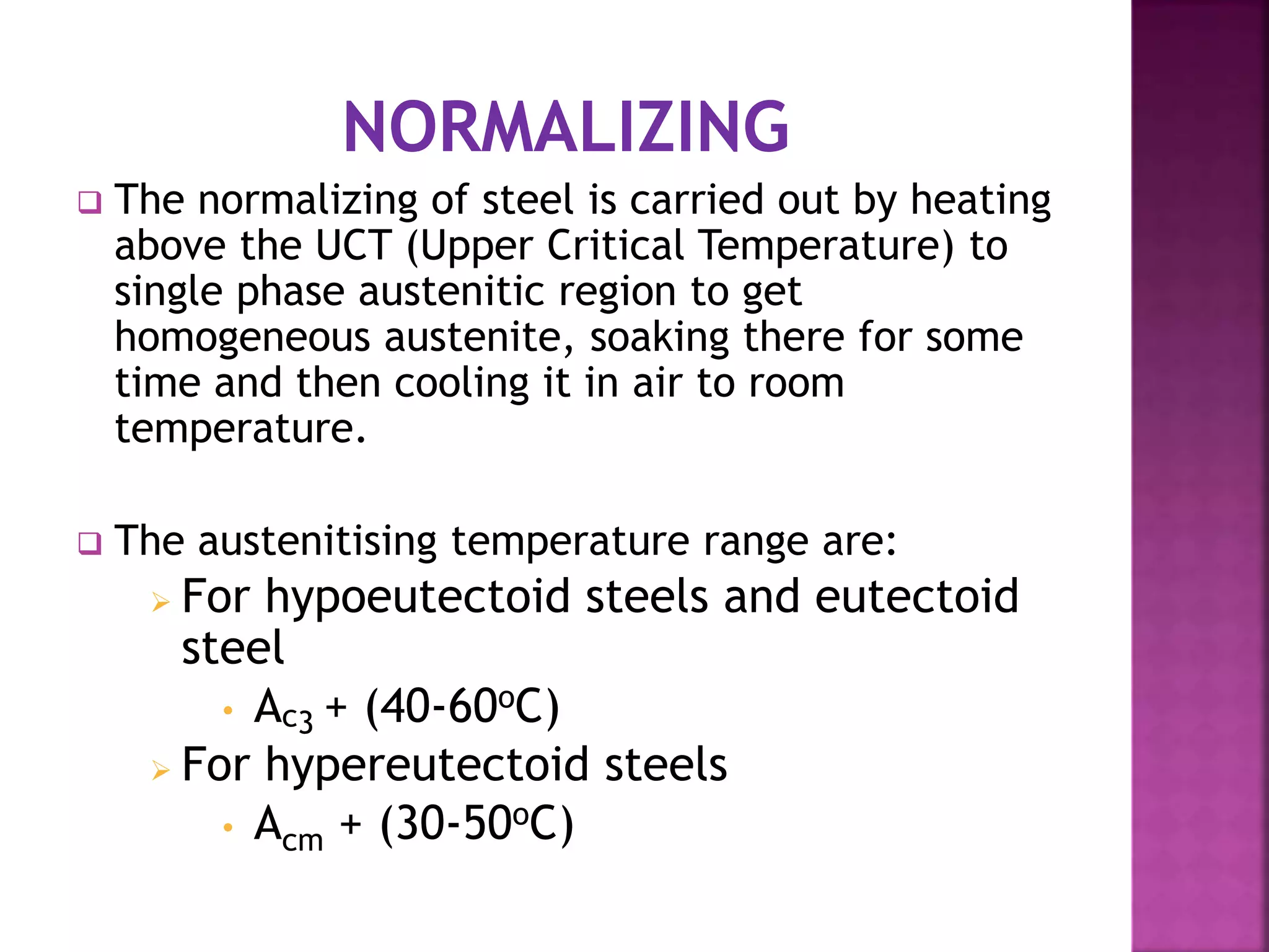 Heat treatment of Steels | PPTX