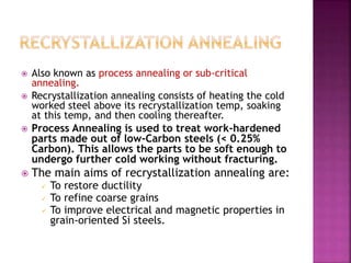 Heat treatment of Steels | PPTX