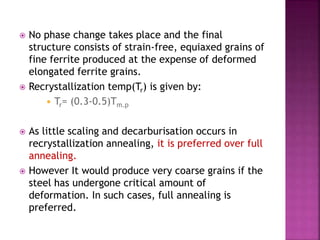 Heat treatment of Steels | PPTX