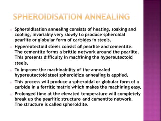 Heat treatment of Steels | PPTX