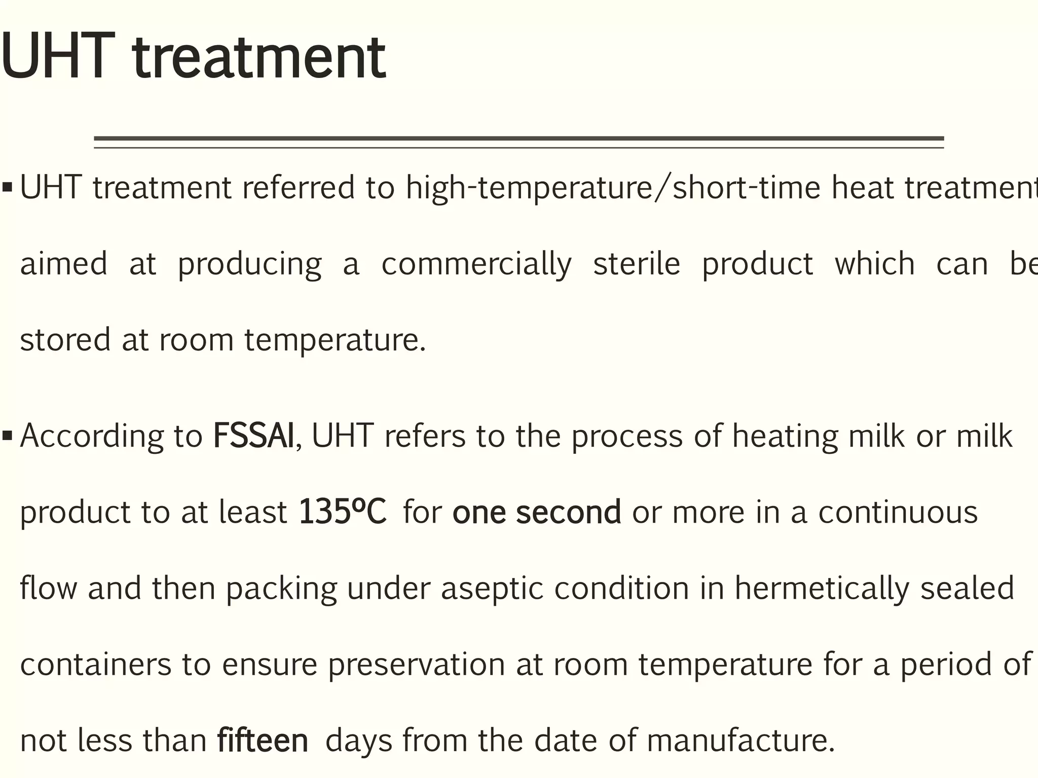 Heat treatments for raw milk | PPTX