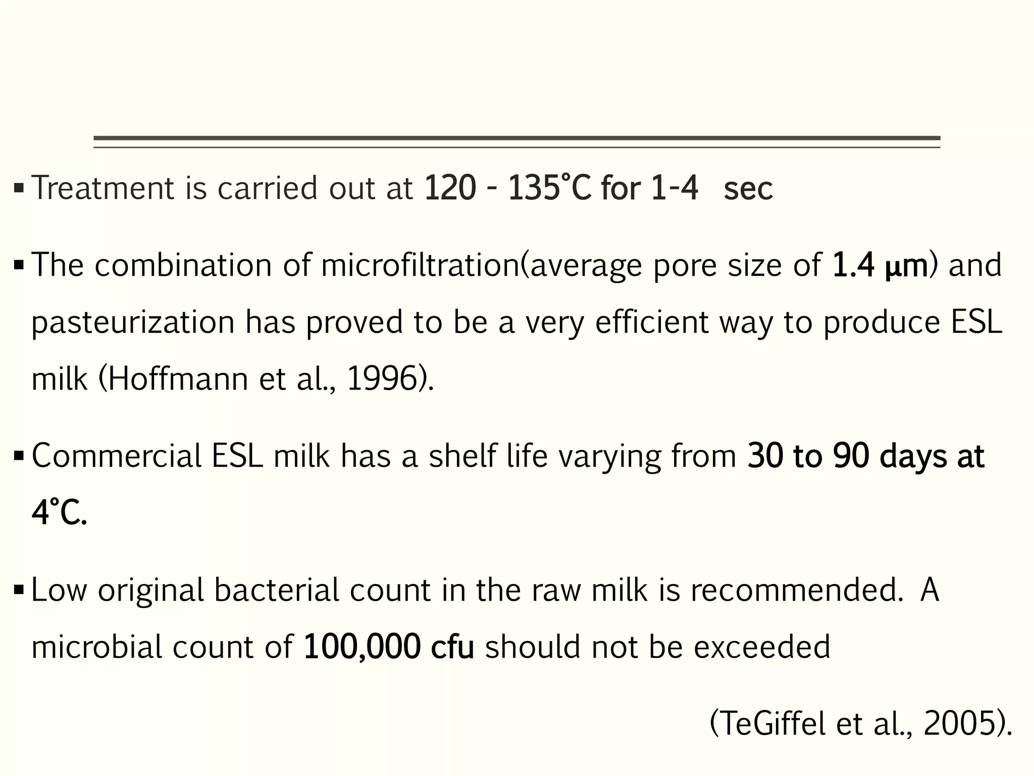 Heat treatments for raw milk | PPTX