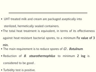 Heat treatments for raw milk | PPTX