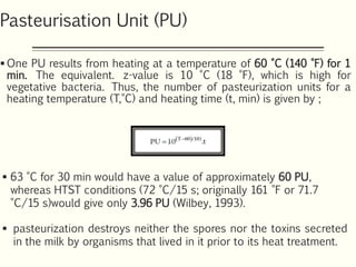 Heat treatments for raw milk | PPTX