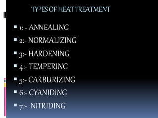 Heat treatment | PPTX