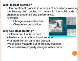 Heat treatment processes | PPTX