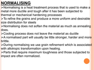 Heat treatment processes | PPTX