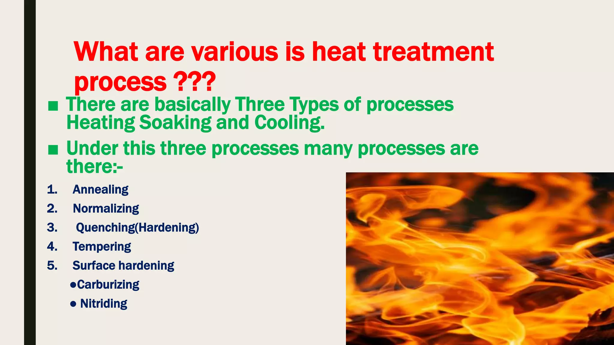 HEAT TREATMENT PROCESS | PPT