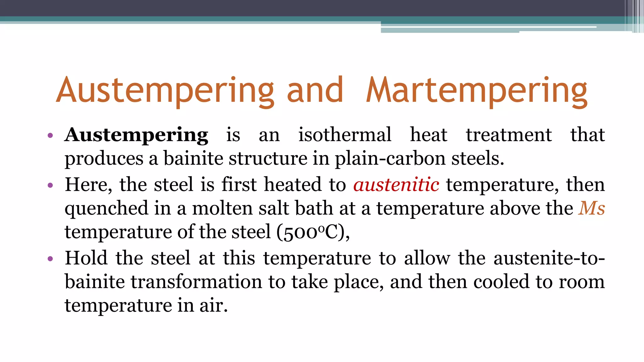 TTT diagram and Heat treatment processes | PDF