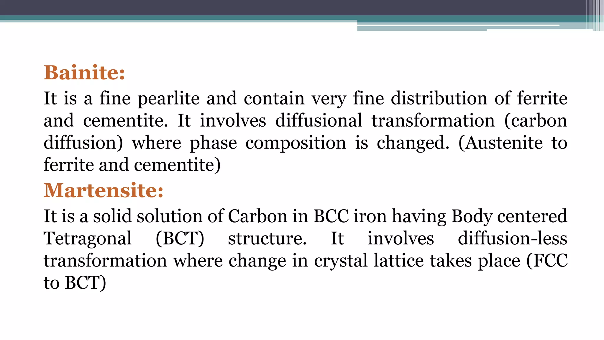 TTT diagram and Heat treatment processes | PDF