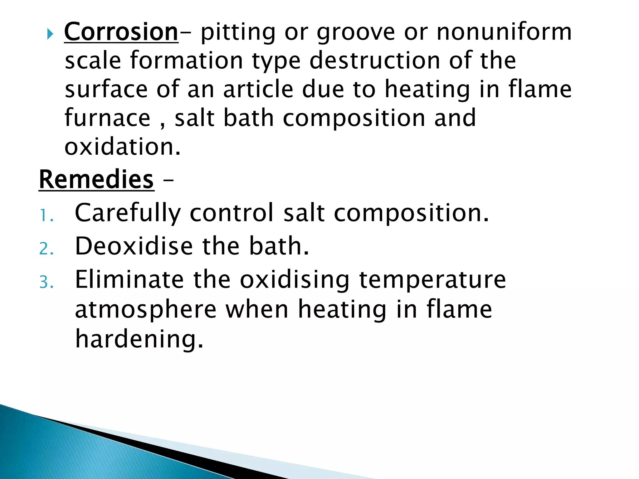 Heat treatment defects &and its remedies | PPTX