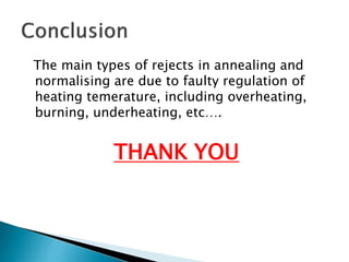 Heat treatment defects &and its remedies | PPTX