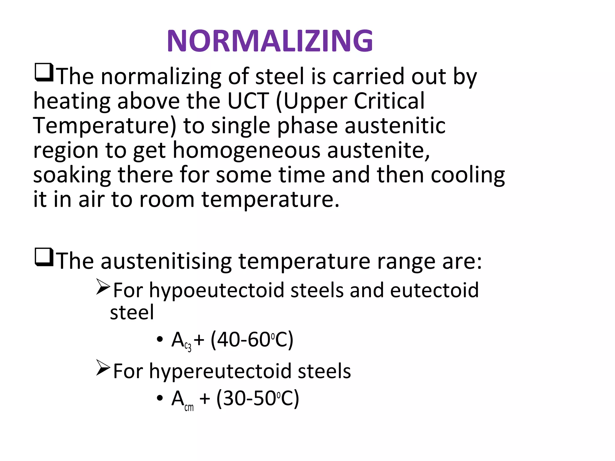 Heat treatment process for steel | PPT