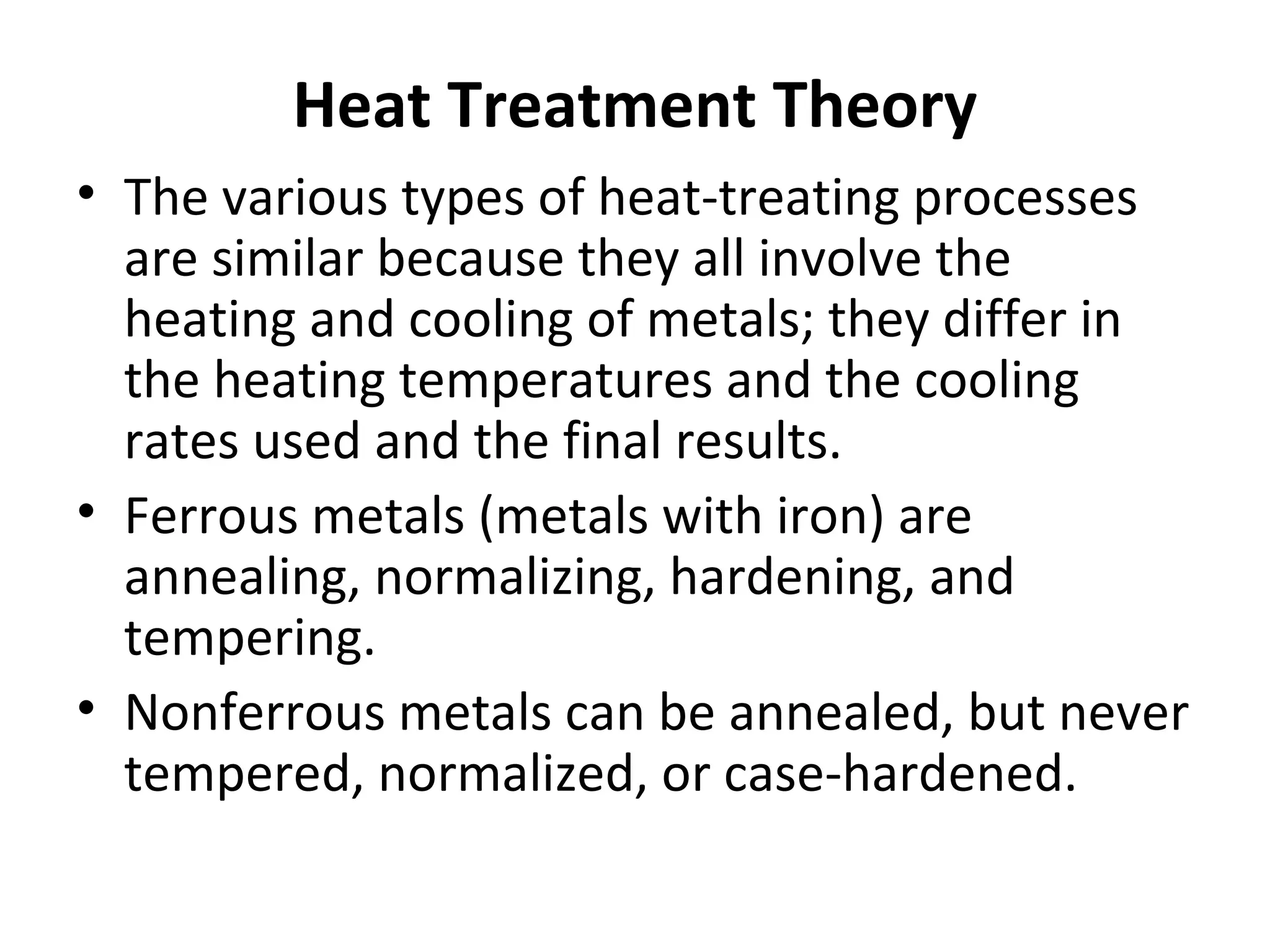 Heat treatment process for steel | PPT