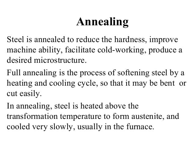 Heat treatment process for steel
