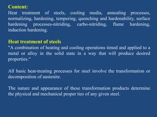 Heat treatment of steels and different processes.ppt