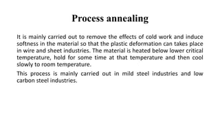 Heat treatment process | PPTX