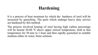 Heat treatment process | PPTX