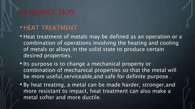 Heat treatment processes and types .pptx
