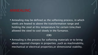 Heat treatment processes and types .pptx