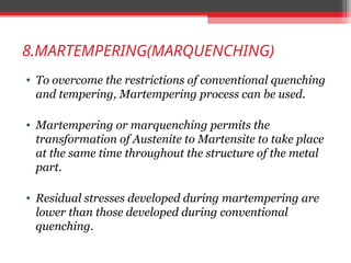 Heat treatment Processes foe materials technology | PPT