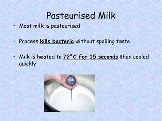 Heat treatments on milk | PPT