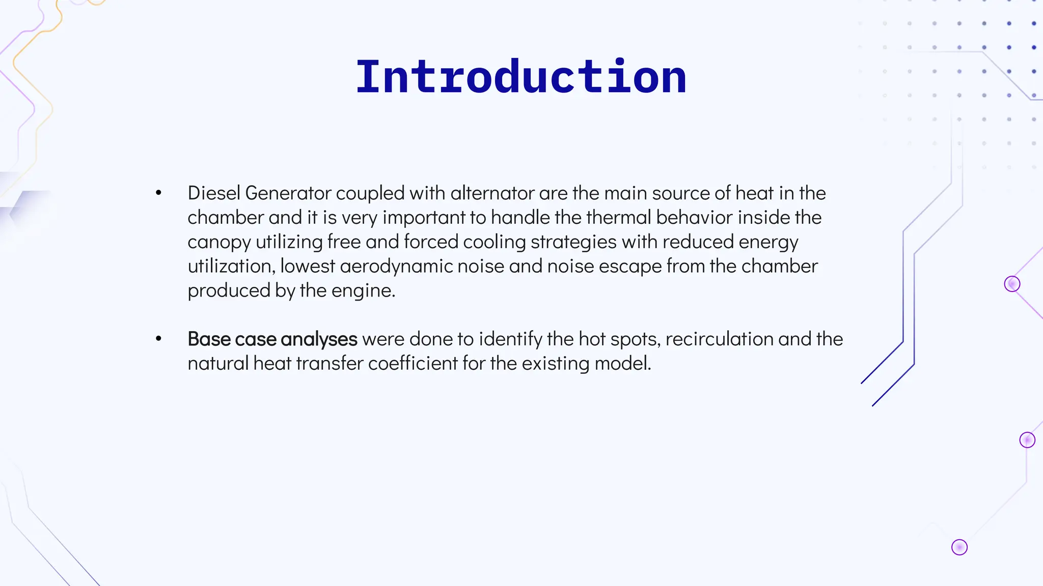 Heat ventilation for diesel generator shelter.pptx