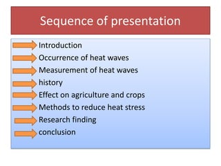Heat waves and its effect on crops.pptx